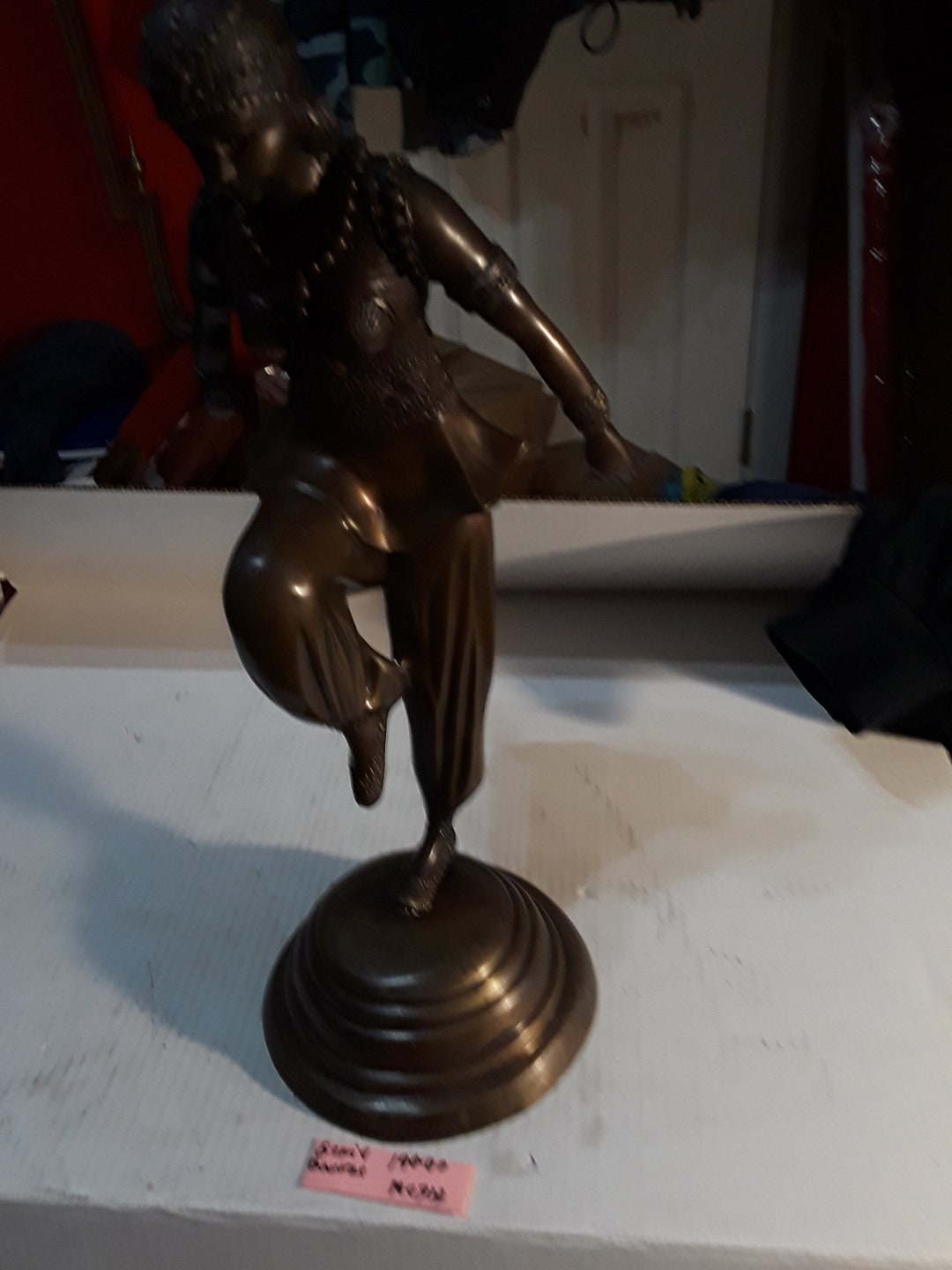 Genie One Foot Up. Bronze - Etsy