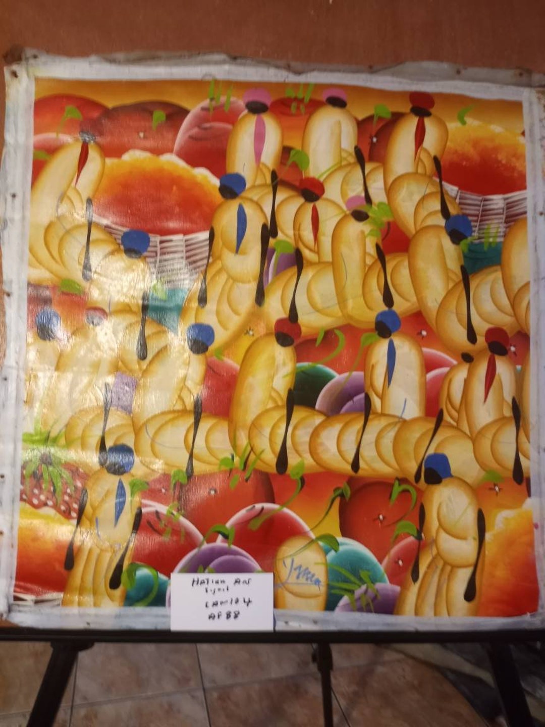 Hatian Art Oil Painting Signed From Haiti Very Good Condition - Etsy