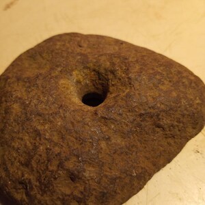 Donut Shape Rock Hand Carved by the People of the Dominican Republic ...