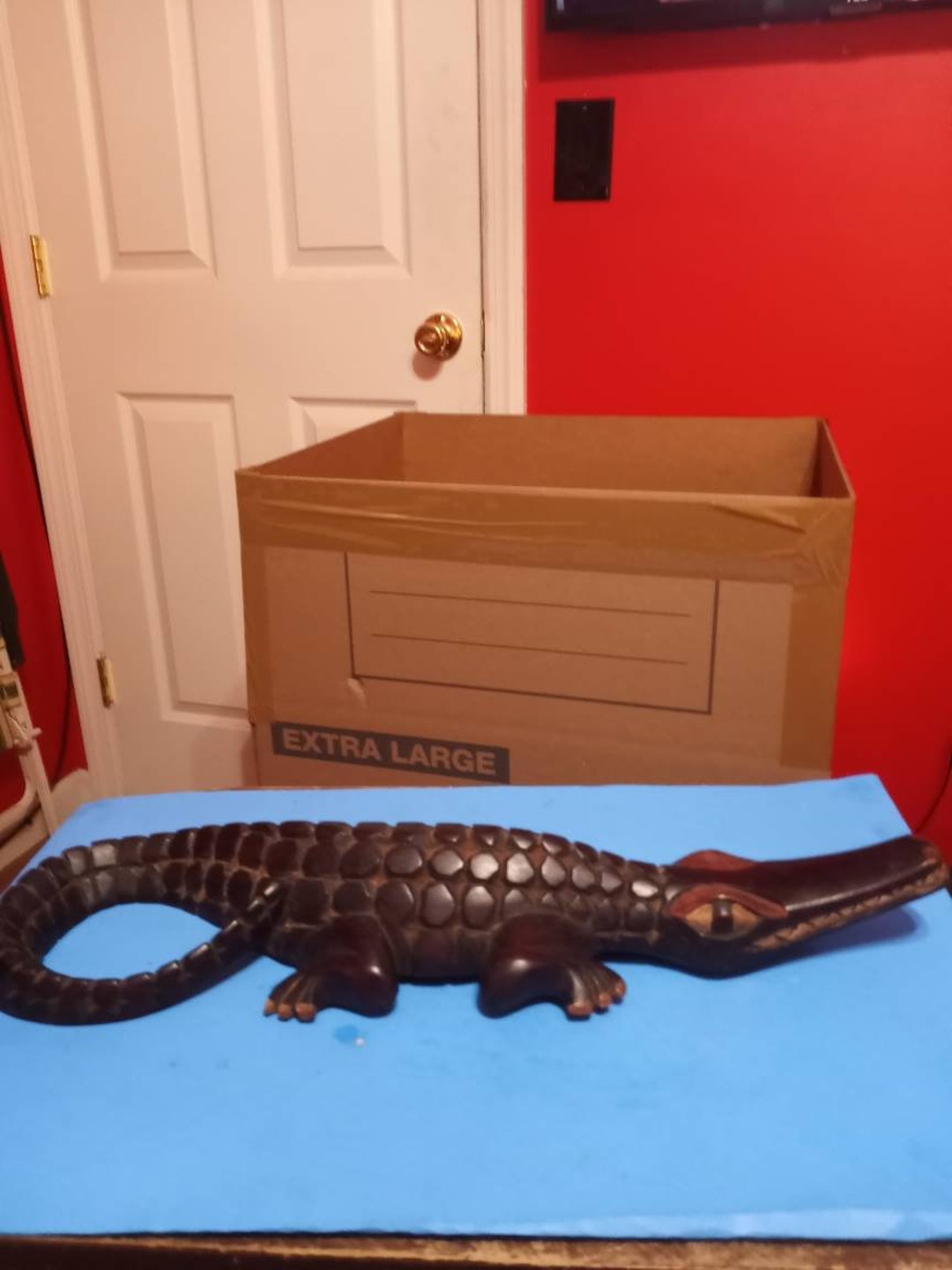 Crocodile Wood Carved From the Ivory Coast Vintage Antique - Etsy