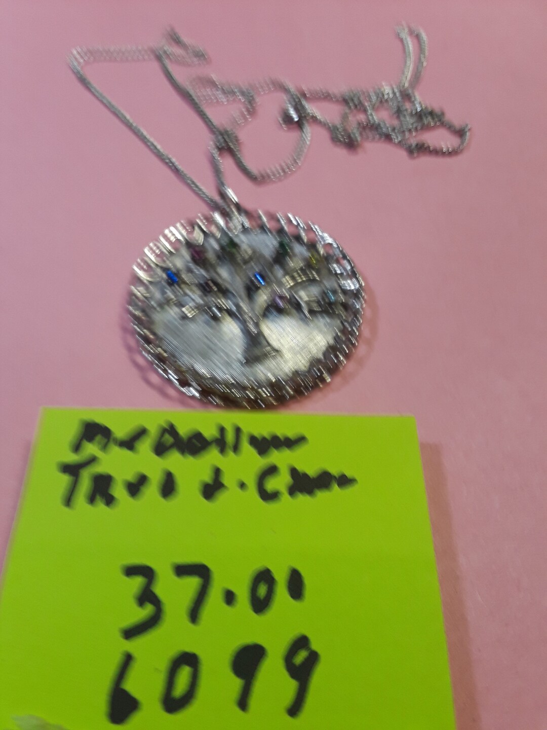 Medallion of Tree With Color Stones Silver 925 - Etsy