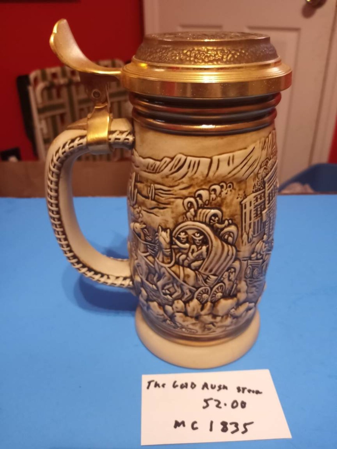 The Gold Rush Stein Vintage 1987 - Etsy