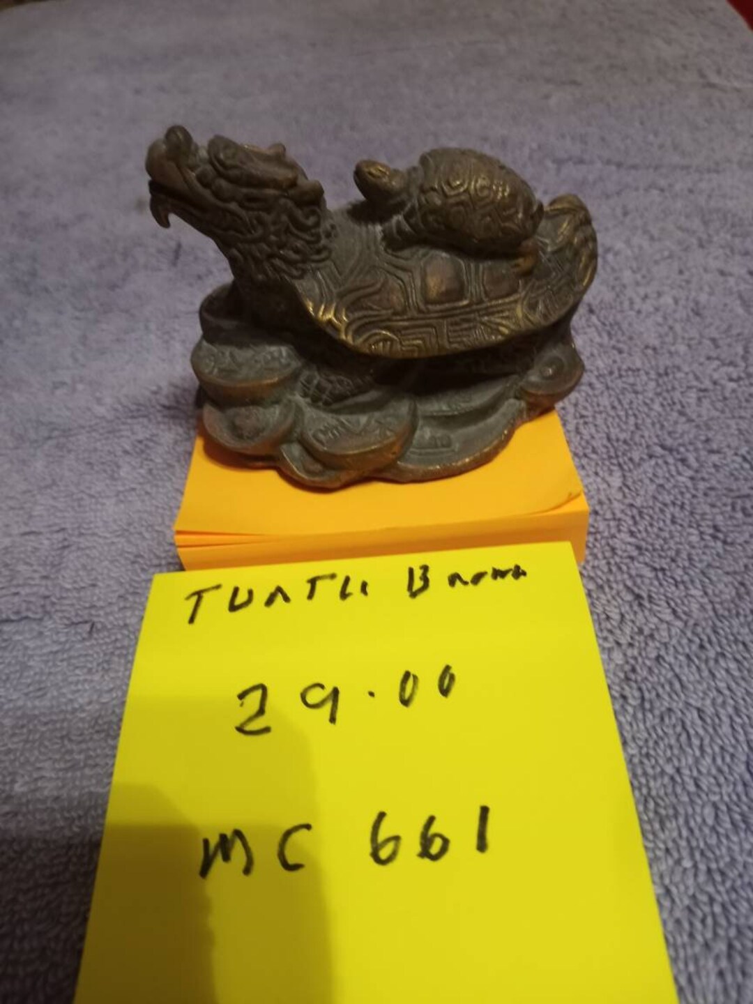 Turtle Bronze Good Luck Piece From Thailand - Etsy
