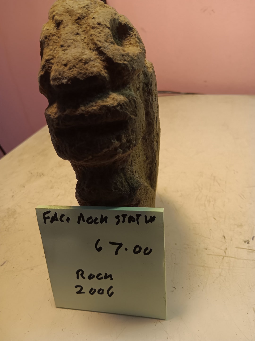 Face Rock Statue Hand Carved by the People of the Dominican Republic - Etsy