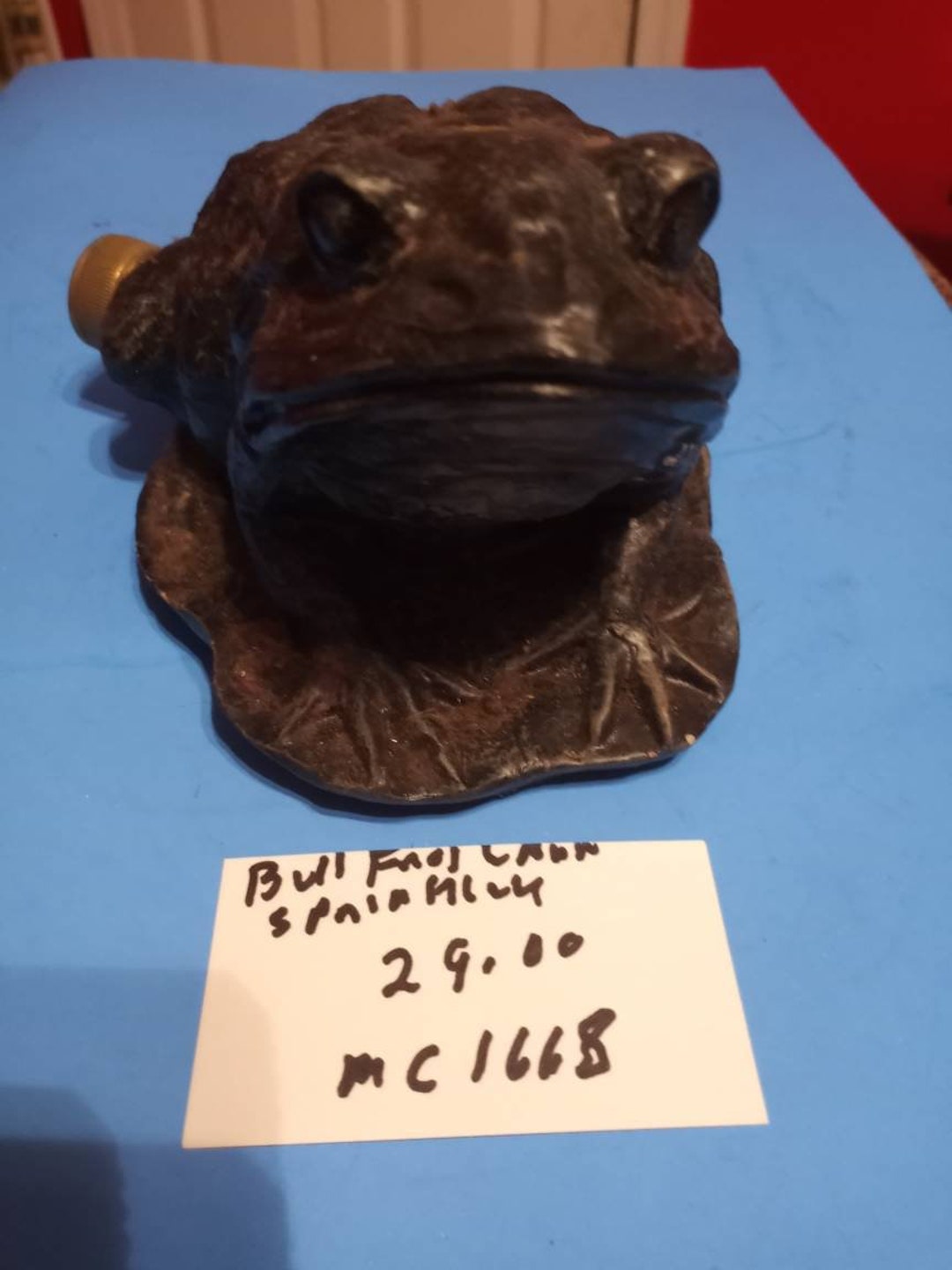 Bull Frog Lawn Sprinkler Stone Composite Vintage Wayne Frair Collection ...