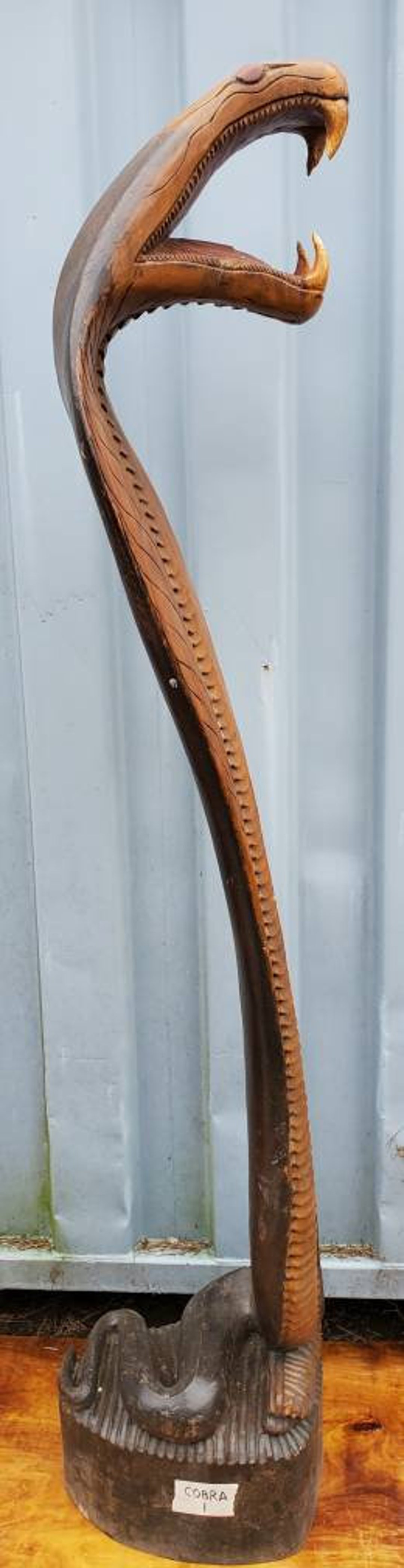 King Cobra Giant Wood Carved From Bali Indonesia COBRA 1 - Etsy