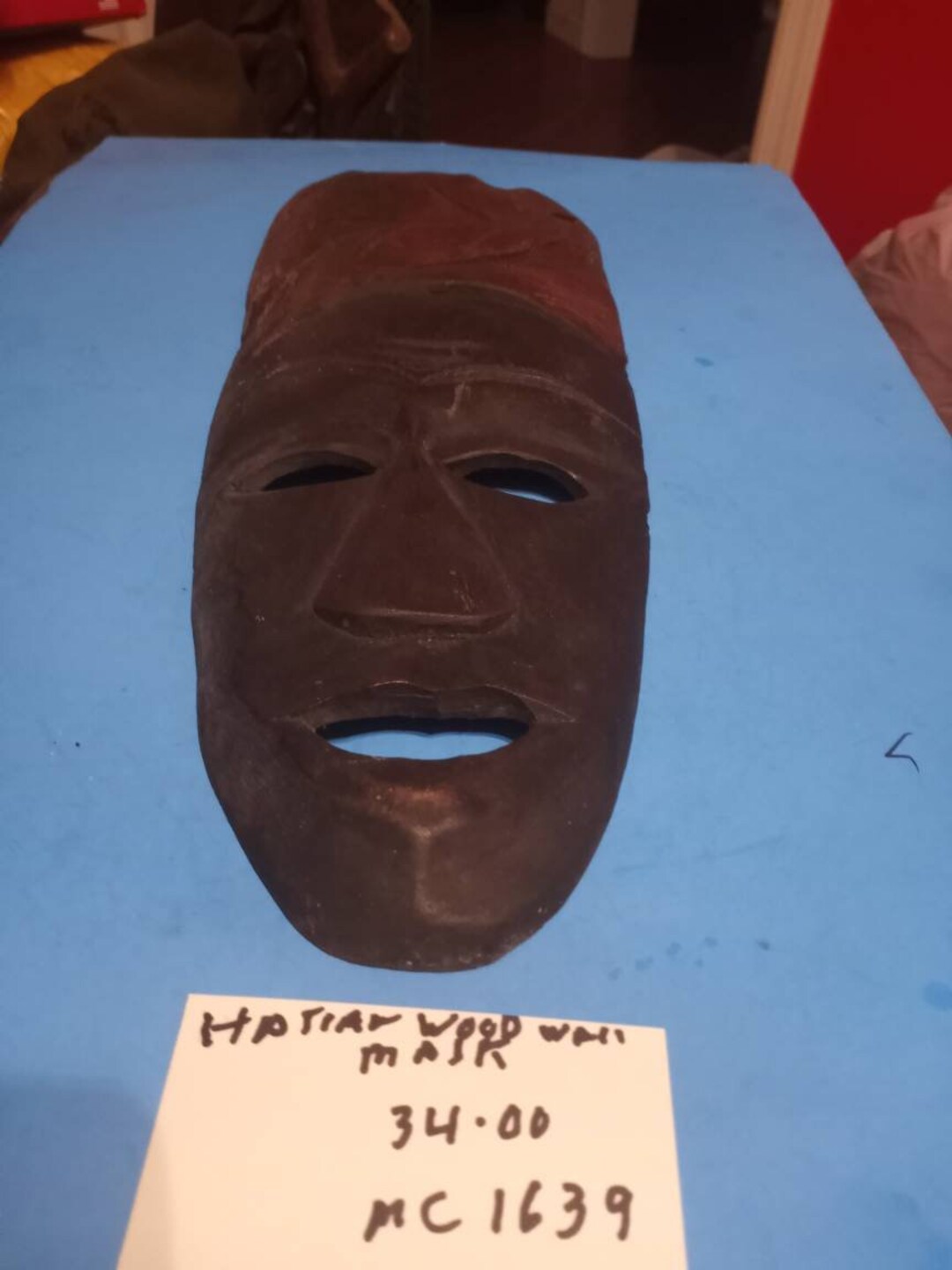 Hatian Wood Carved Wall Mask From Haiti Vintage - Etsy