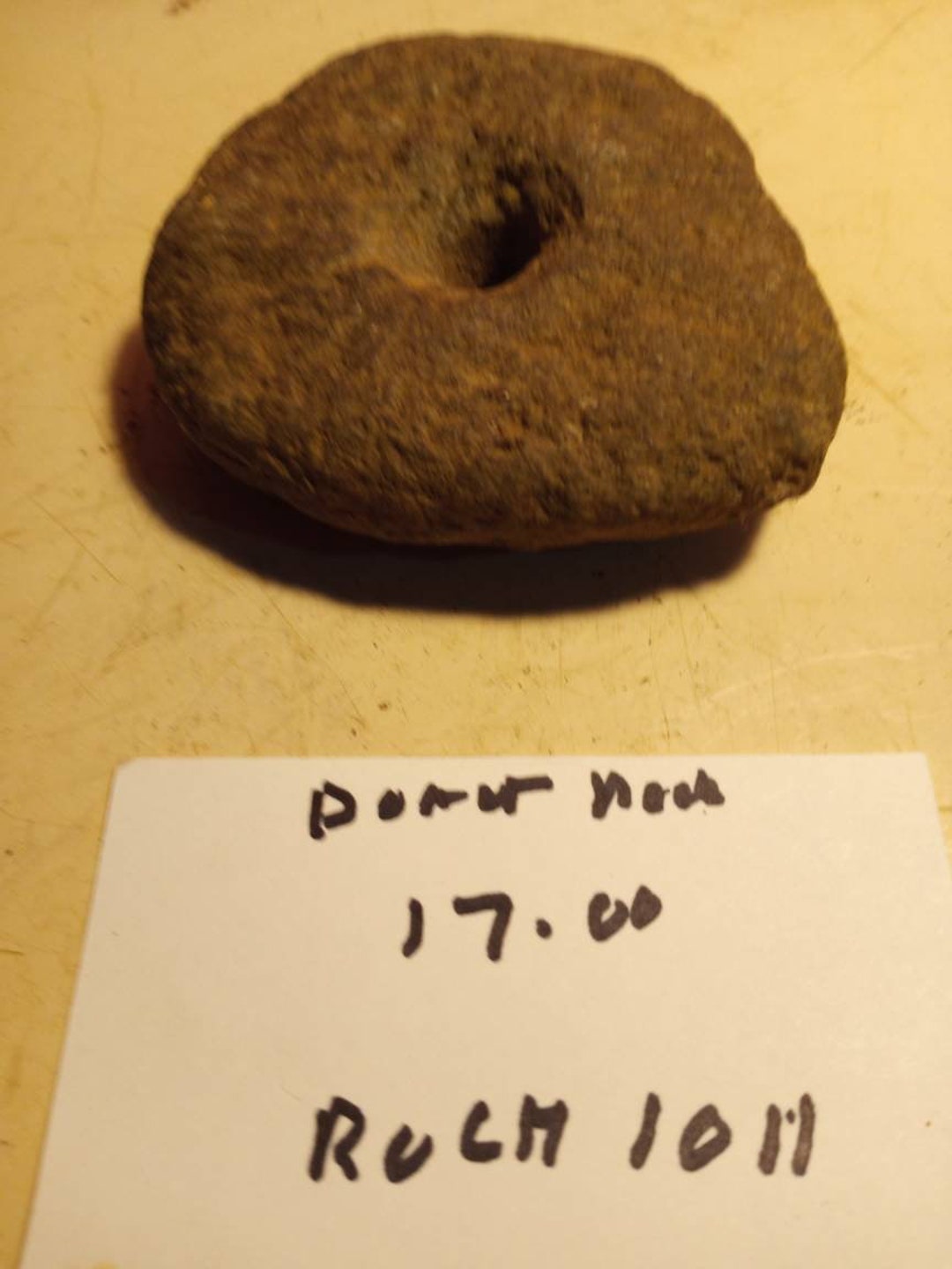 Donut Shape Rock Hand Carved by the People of the Dominican Republic ...