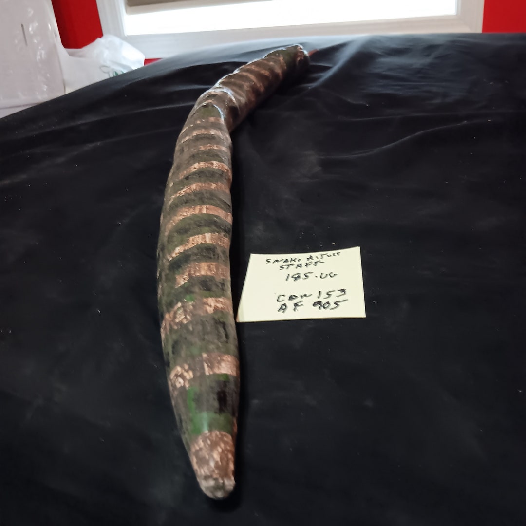 Snake Ritual Staff From Molly West Africa Hand Carved by the Bambara ...