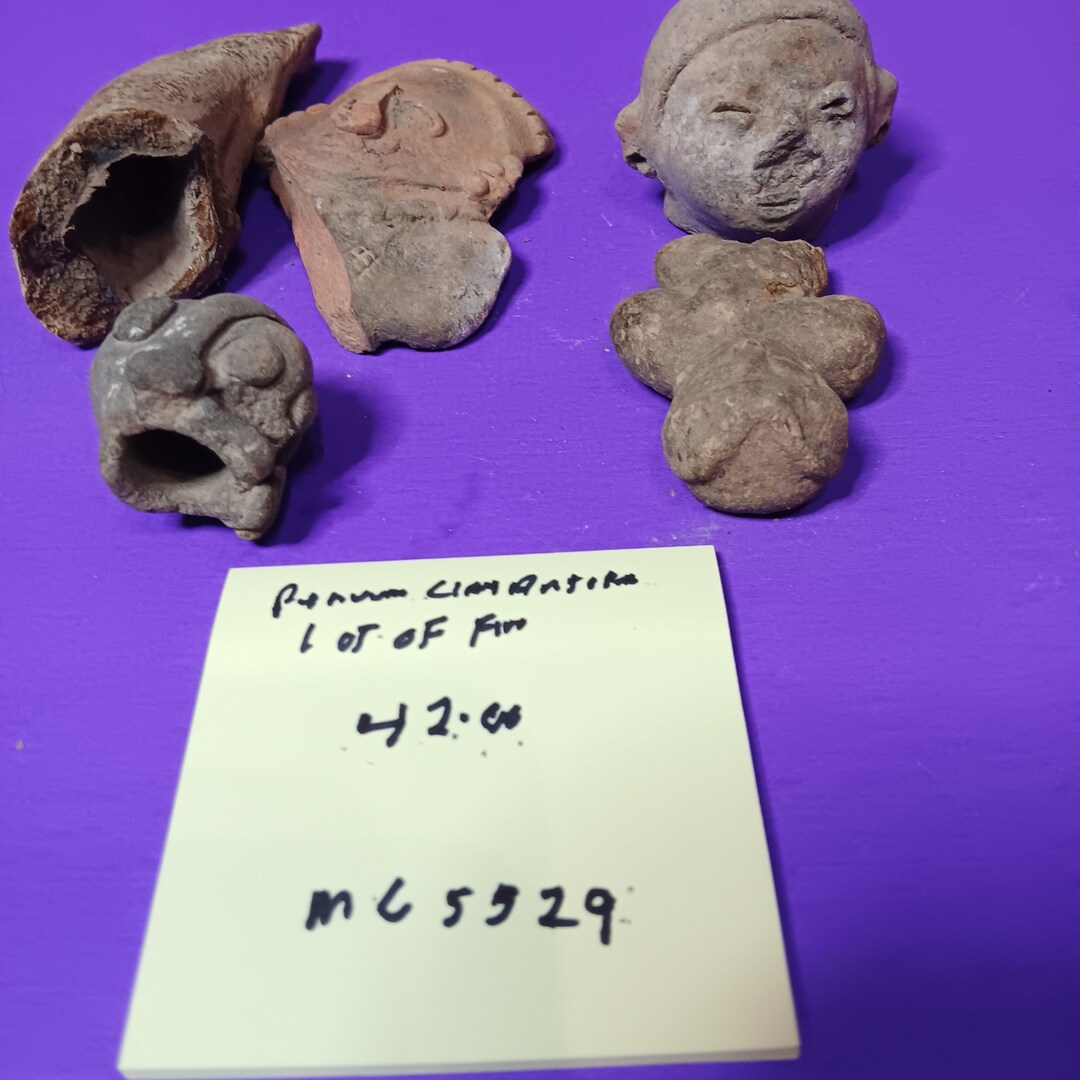 Peruvian Clay Artifacts Very Old Sold as is Lot of Five MC 5529 - Etsy