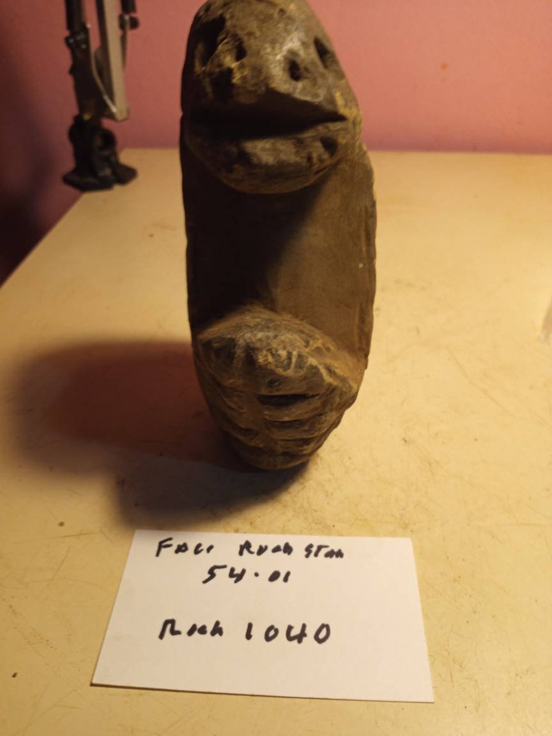 Face Rock Statue Hand Carved by the People of the Dominican Republic ...