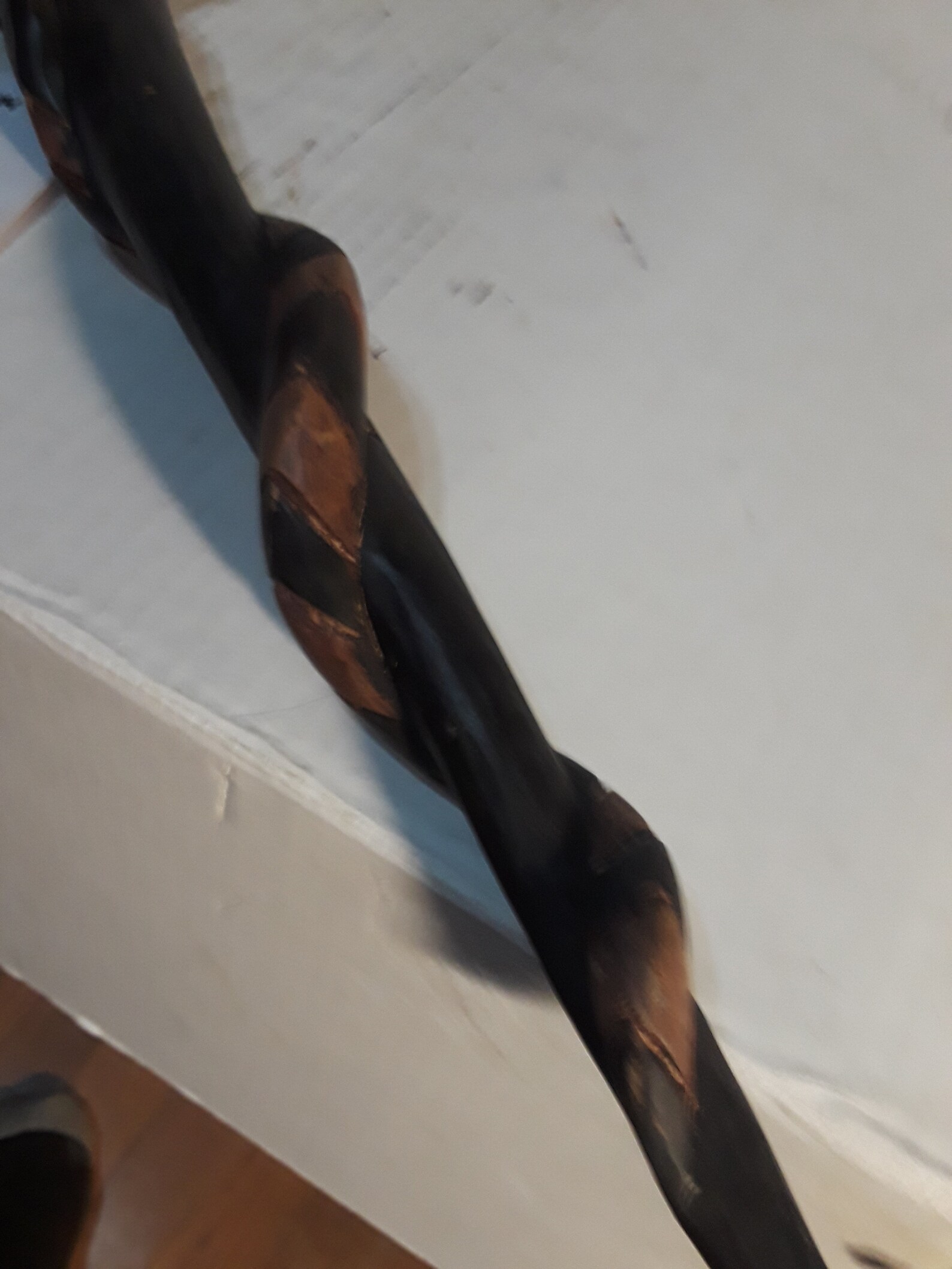 Snake cane from Ghana wood carved | Etsy