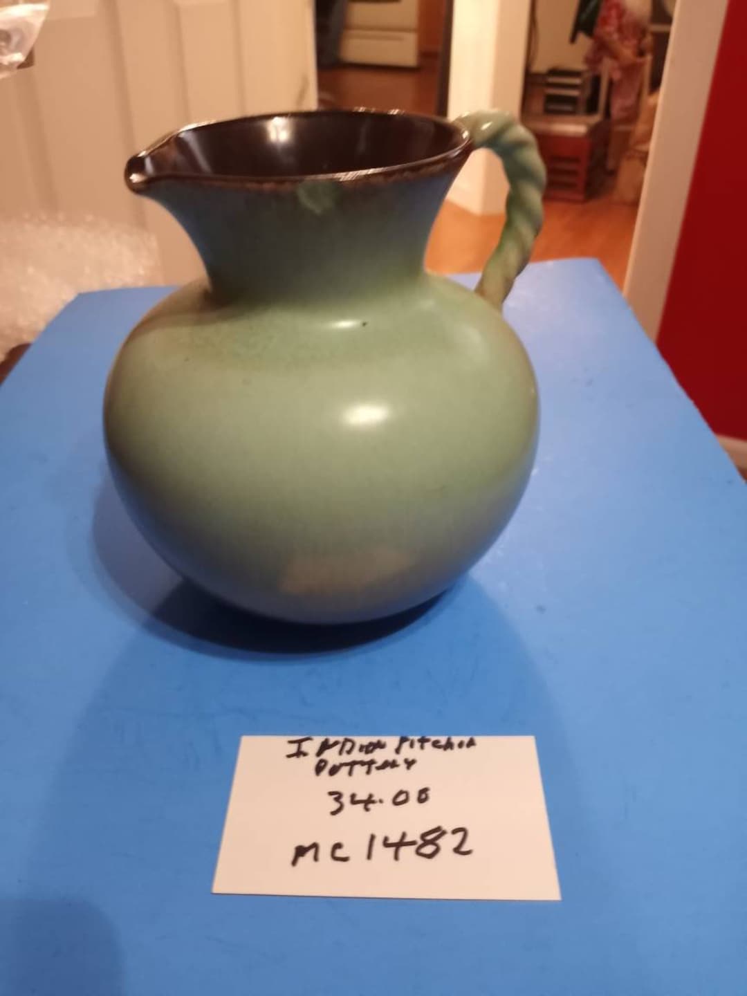 Indian Pitcher Pottery Sold as is Vintage - Etsy
