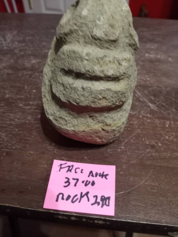 Face Rock Hand Carved by the People of the Dominican Republic - Etsy