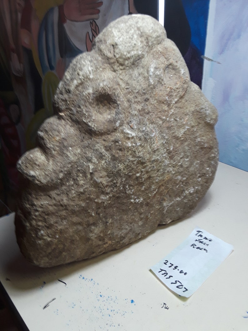 Hand Carved Face Rock From the Dominican Republic - Etsy