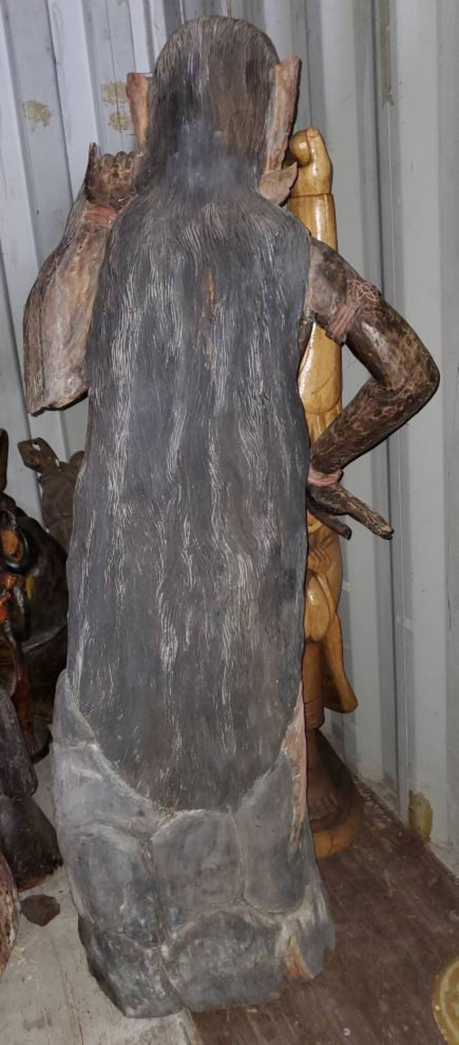 Life Size Wooden Buddha Buddhist Mermaid Statue 5' 5 - Etsy