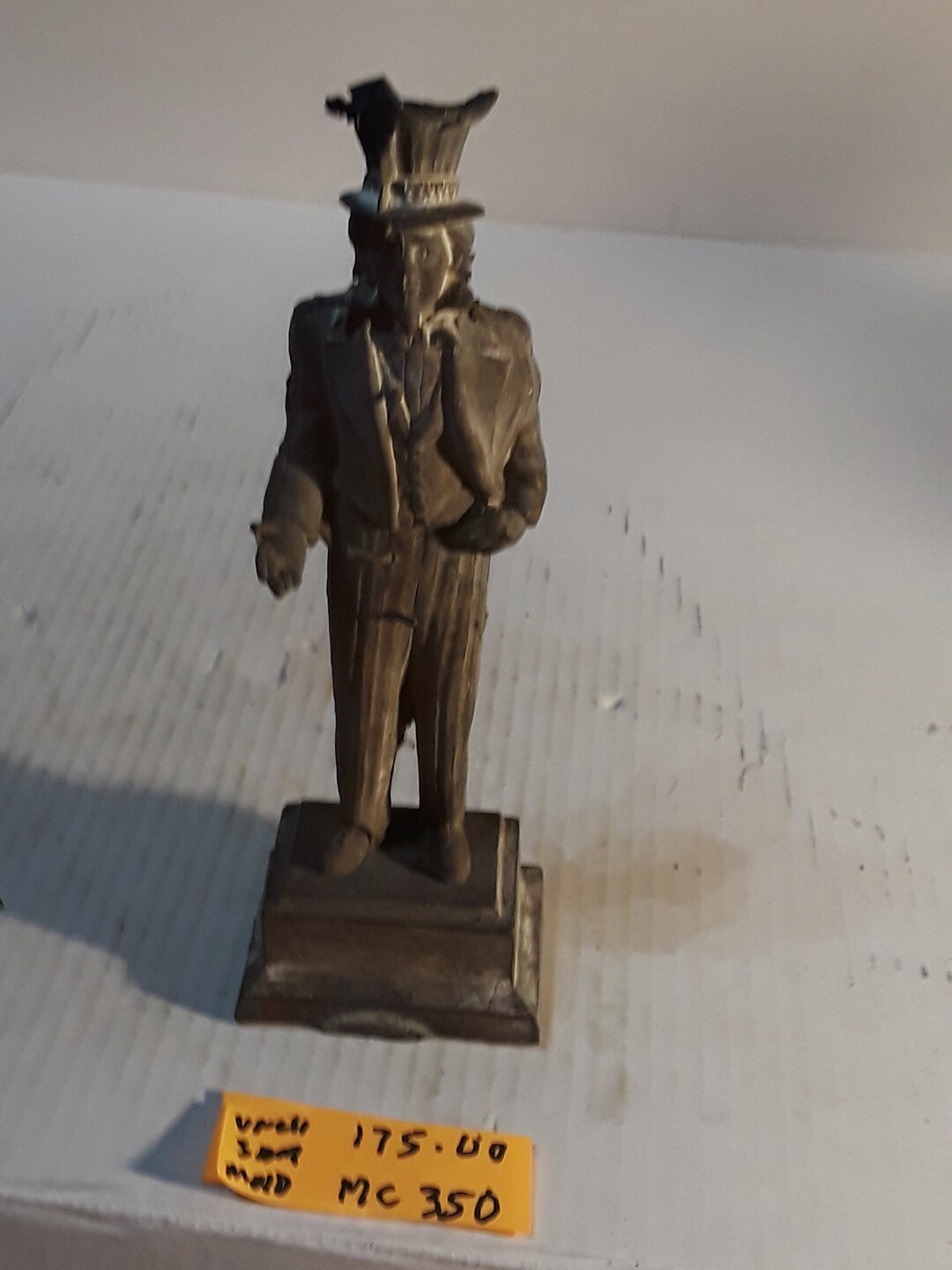 Uncle Sam Mold Used by Roman Bronze to Reproduce Uncle Sam's. A One of ...