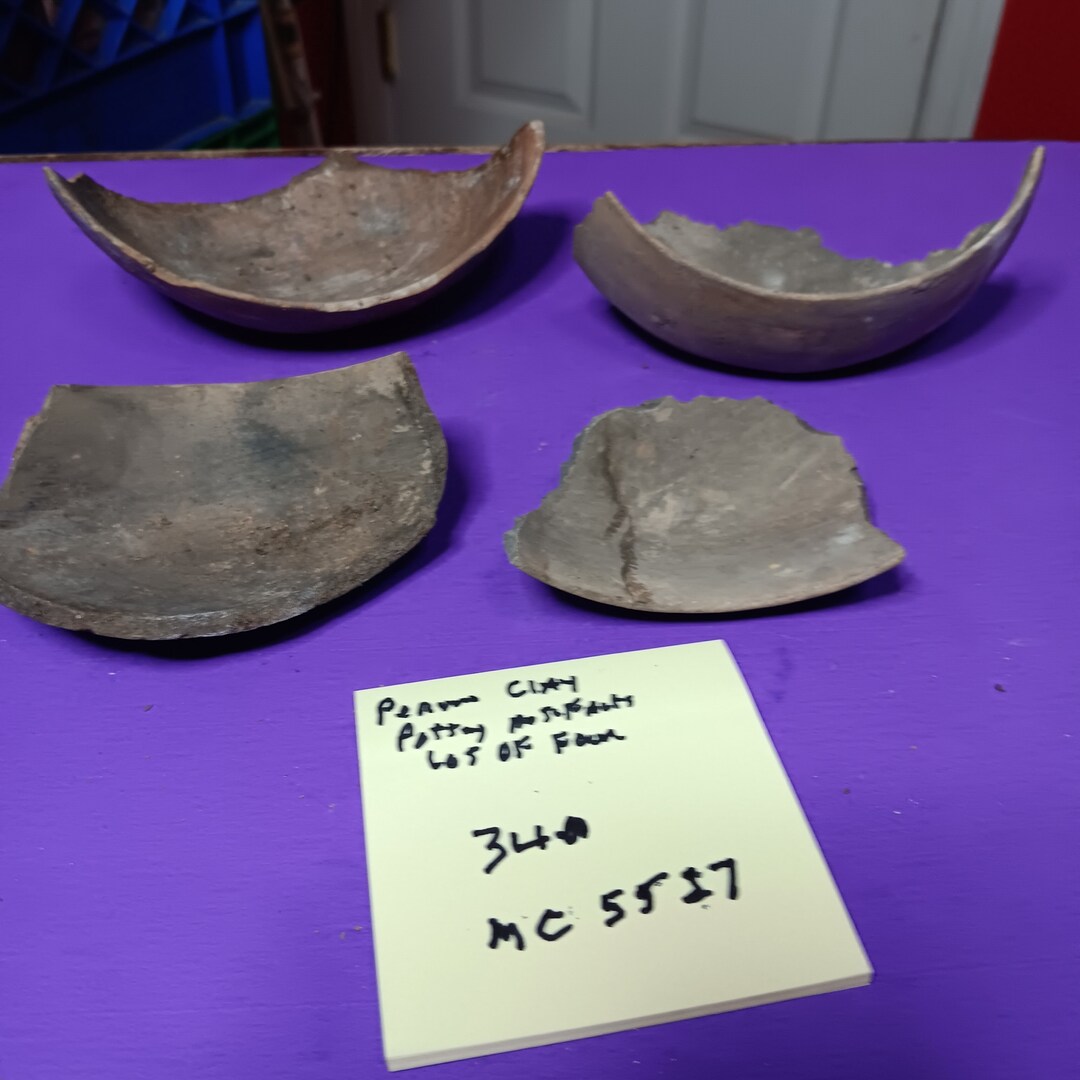 Peruvian Clay Pottery Artifacts Lot of Four Very Old Sold as is MC 5527 ...