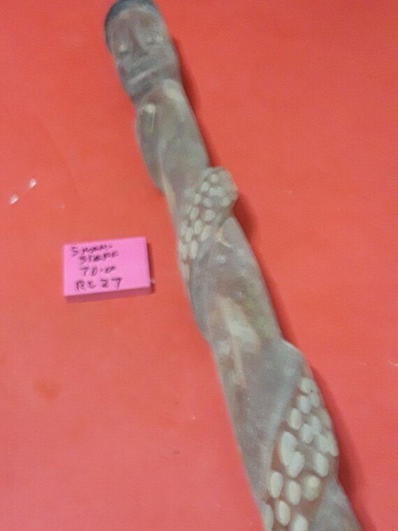 Snake Staff Hand Carved From Ghana - Etsy