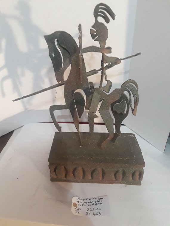 Steel Knight Metal Art Etsy