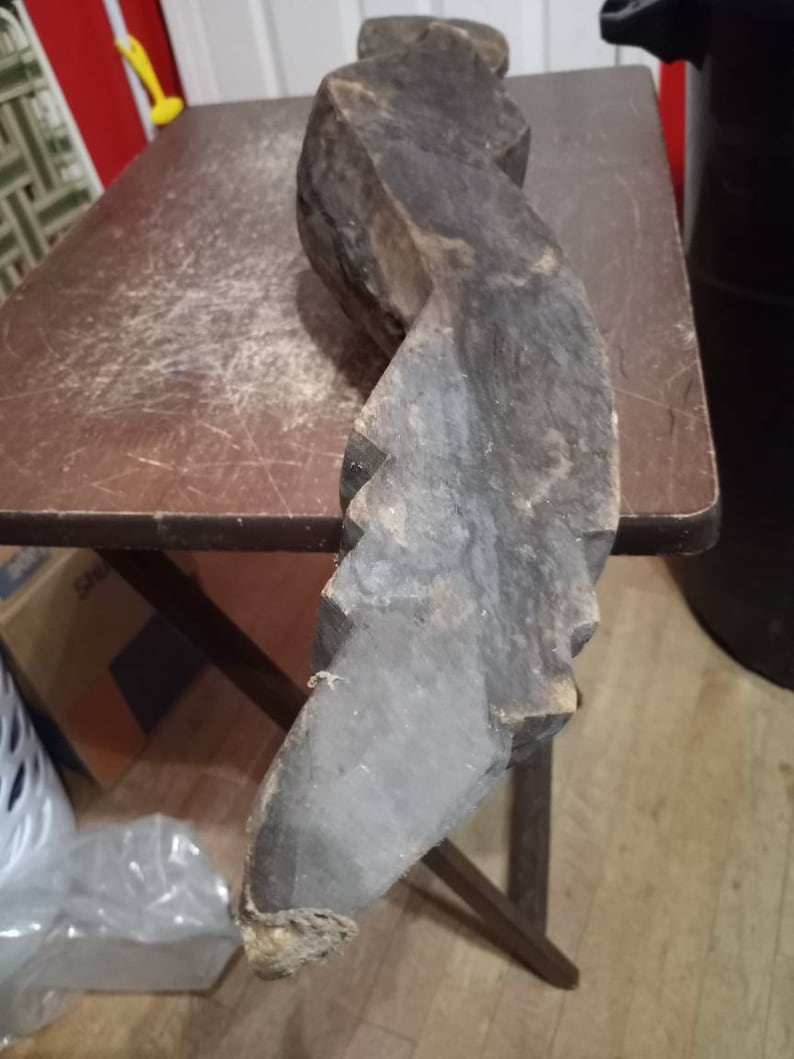 Baga Snake Wood Carved From Guinea Good Condition - Etsy