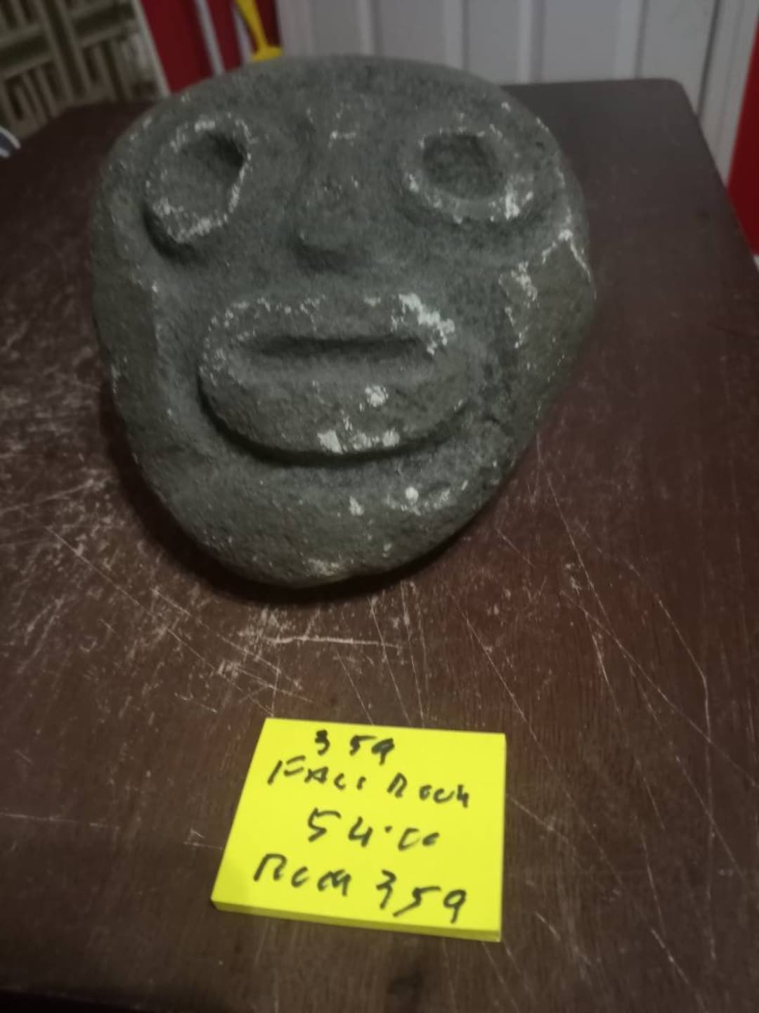 Face Rock Hand Carved by the People of the Dominican Republic Very Good ...