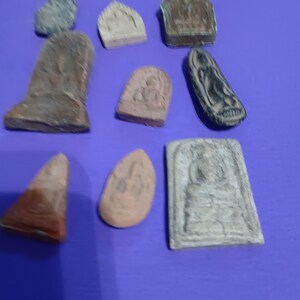 Buddha Amulets Lot of Nine Very Old From Thailand TJ 869 - Etsy