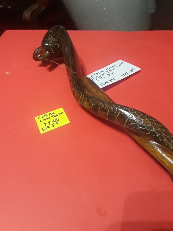 Cobra Cane From Thailand Wood - Etsy