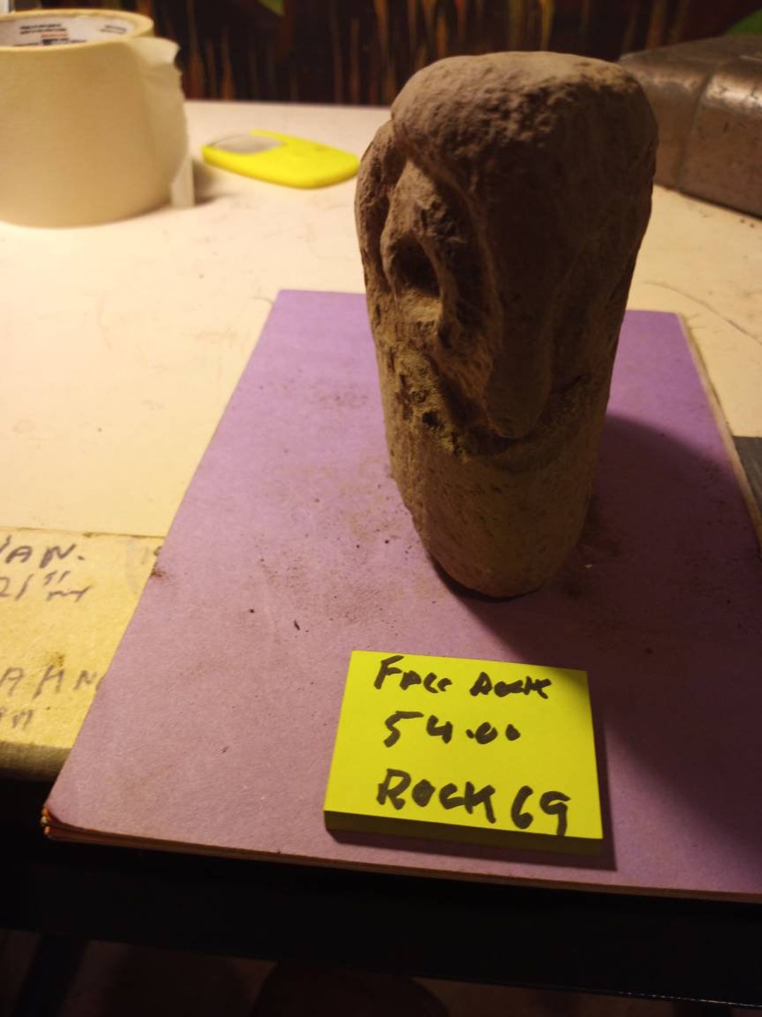 Face Rock Hand Carved by the People of the Dominican Republic - Etsy