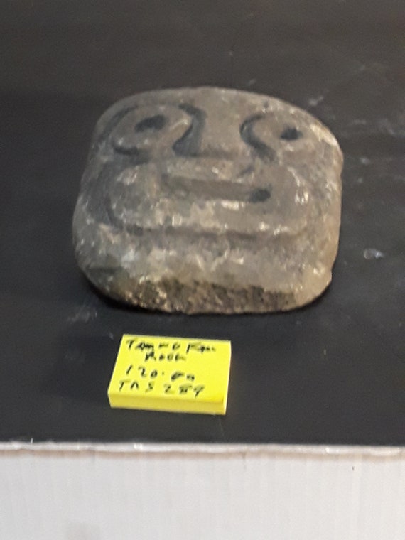 Hand Carved Face Rock Dominican Republic - Etsy