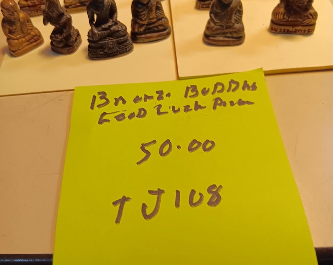 Buddha Bronze Statue Vintage Good Luck Pieces From Thailand - Etsy