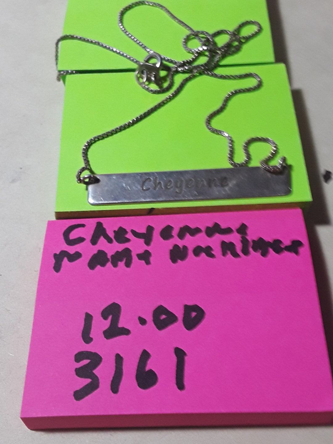 Cheyenne Name Necklace Silver 925 - Etsy