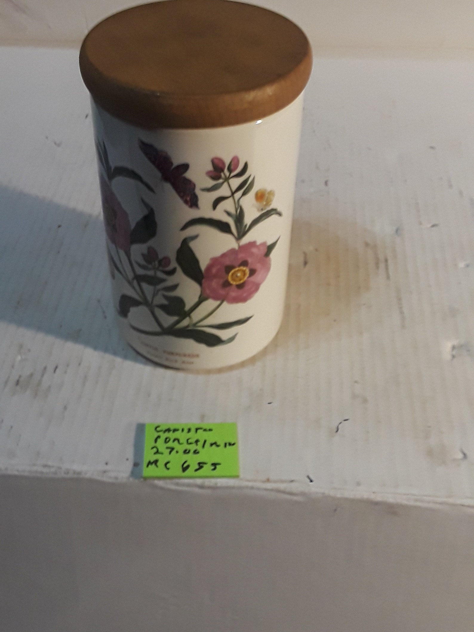 Canister Porcelain With Flowers | Etsy