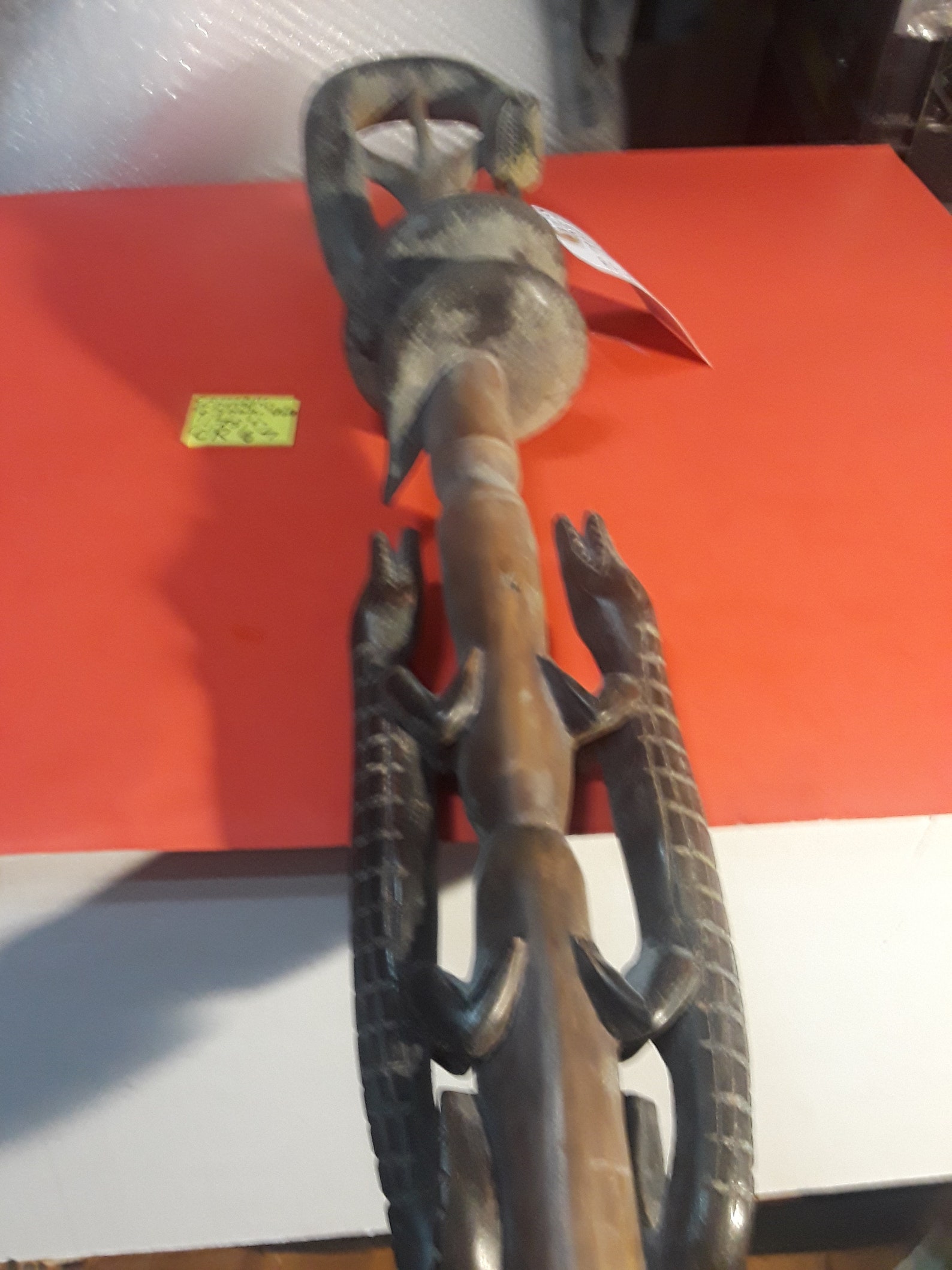 Crocodile and Snake Staff From Gabon Heavy Wood - Etsy