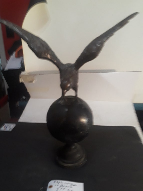 Eagle on Ball in Bronze | Etsy