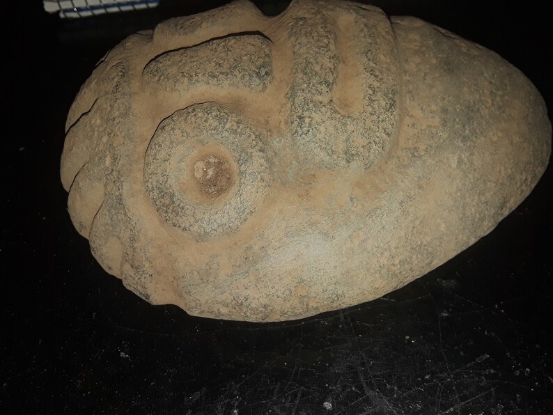 Carved Face Rock From the Dominican Republic - Etsy