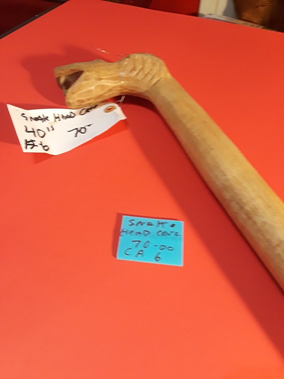 Snake Head Cane Wood - Etsy