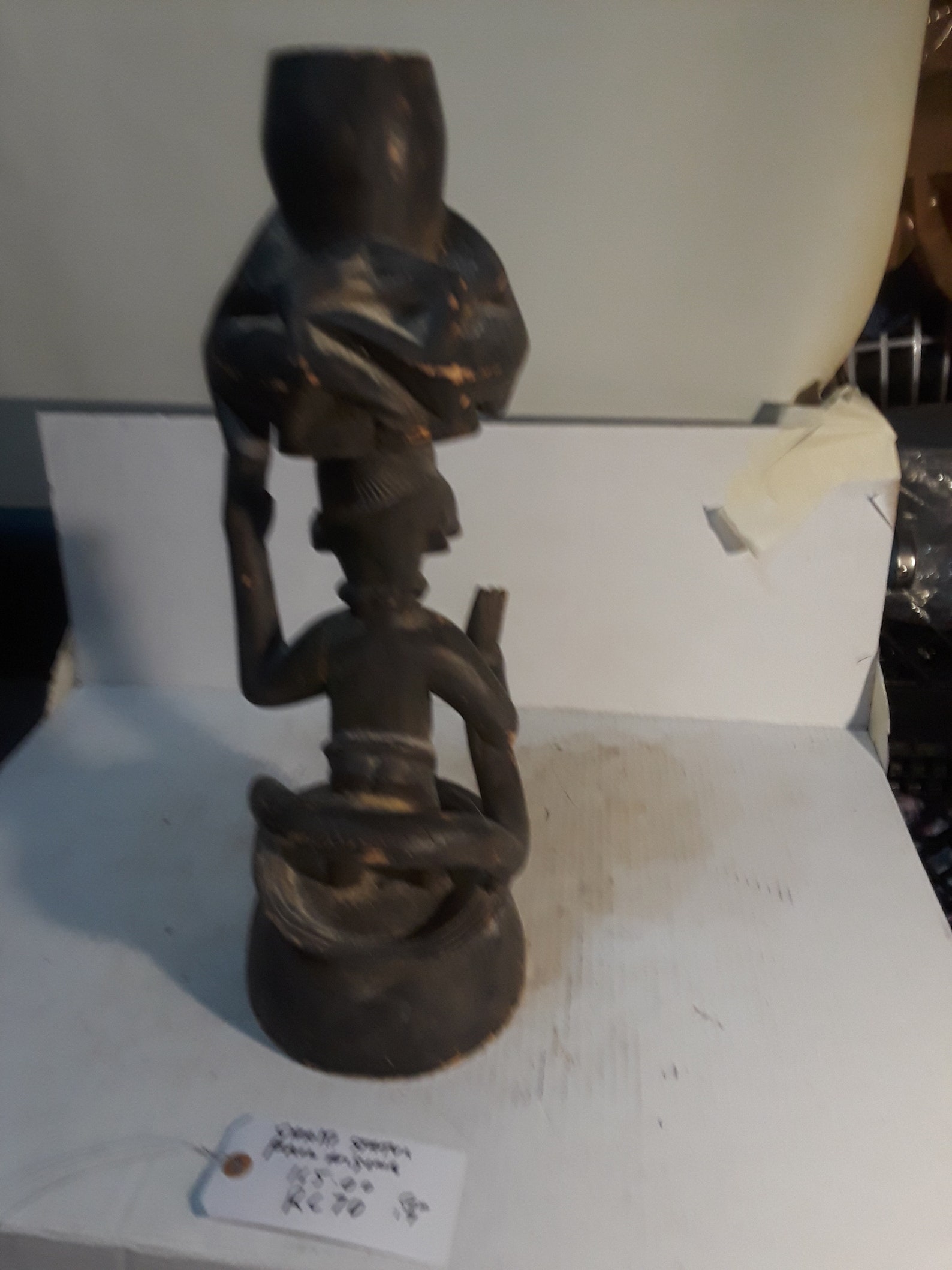 Snake statue hand carved from Nigeria | Etsy