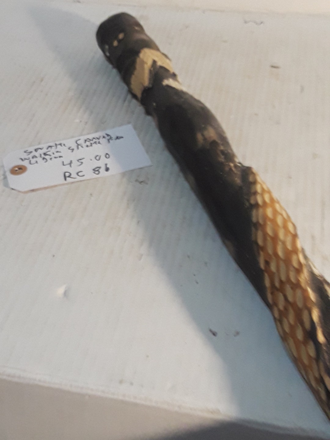 Snake Carved Walking Stick From Liberia - Etsy