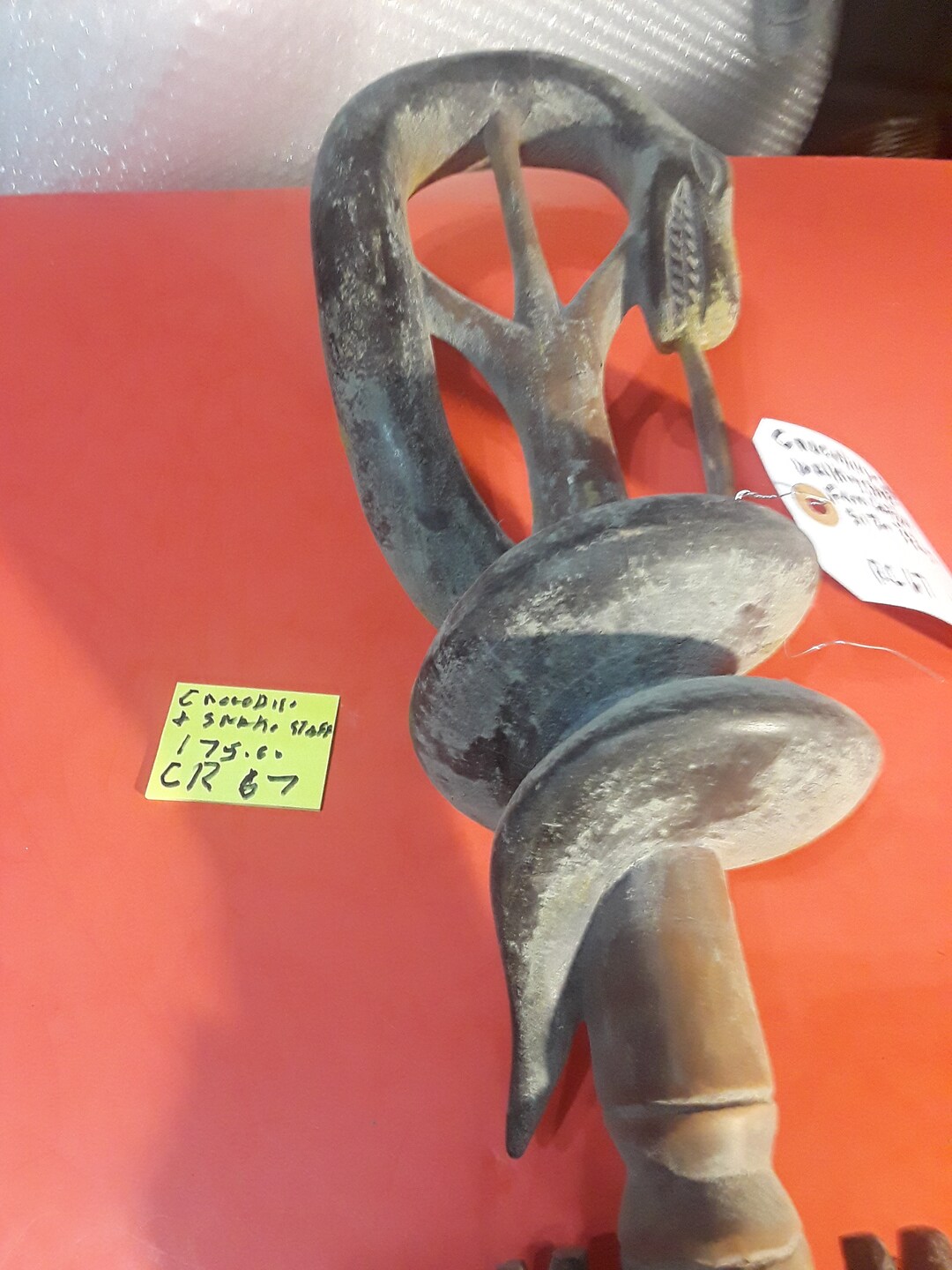 Crocodile and Snake Staff From Gabon Heavy Wood - Etsy