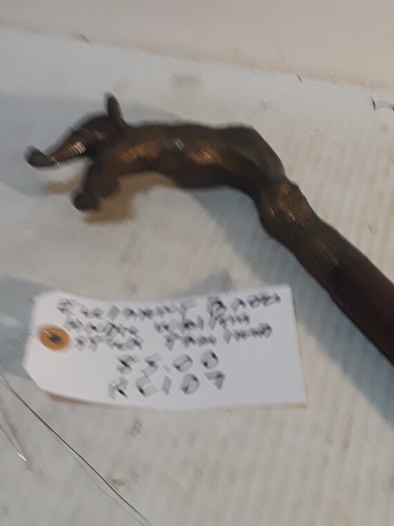 Elephant Bronze Handle Walking Stick From Thailand | Etsy