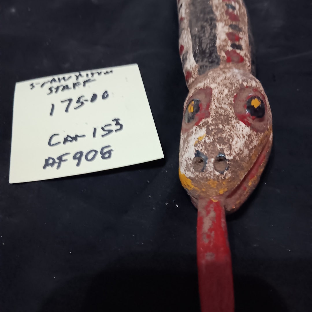 Snake Ritual Staff From Molly West Africa Hand Carved by the Bambara ...