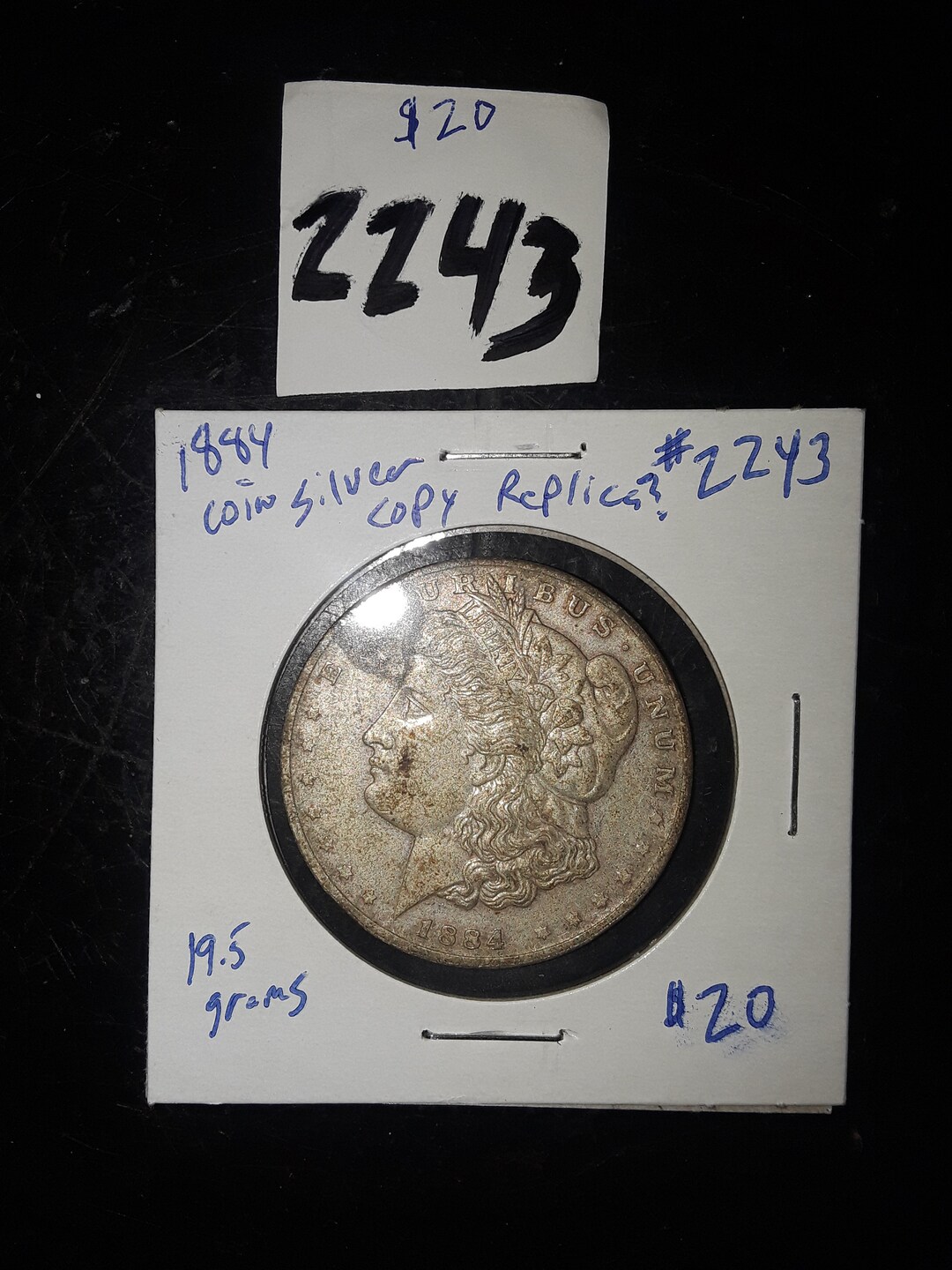 1884 Coin Silver Dollar Replica - Etsy