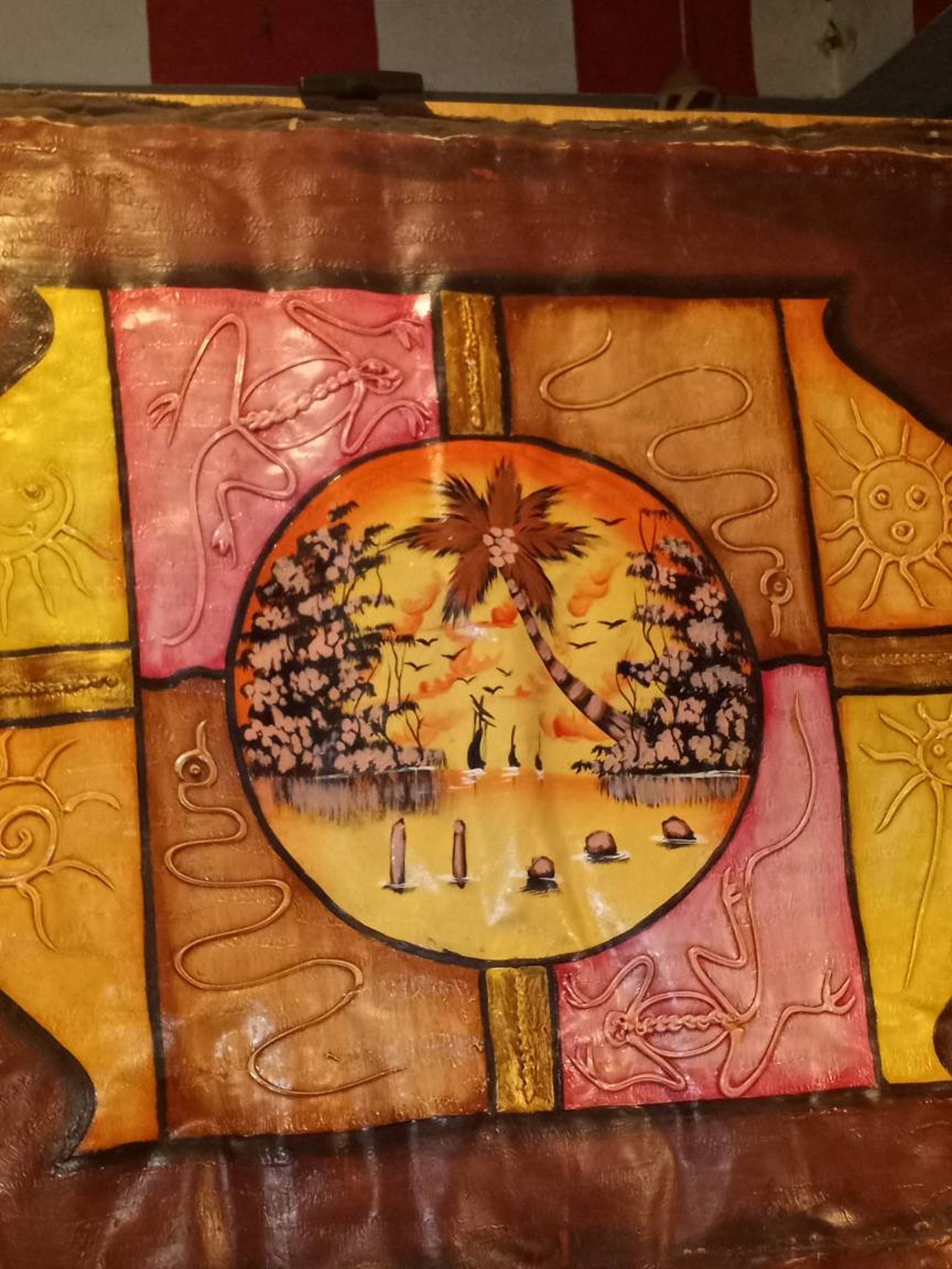 Taino Art From the Dominican Republic Acrylic Unsigned | Etsy