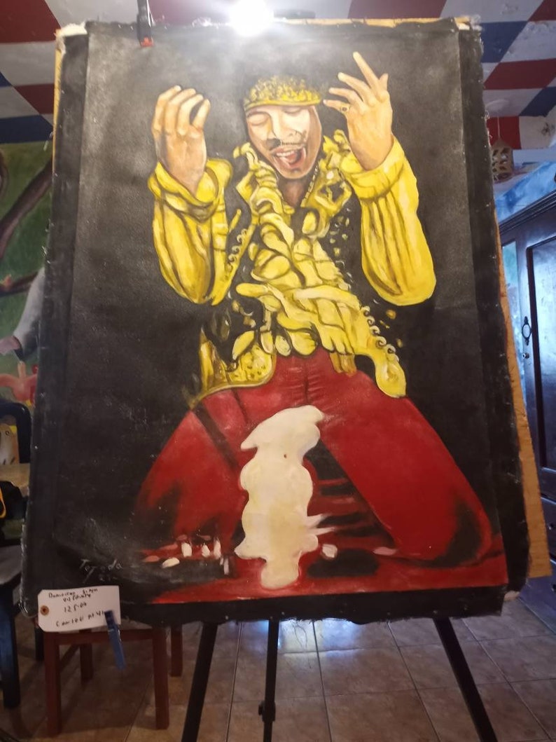 Dominican Singer Oil Painting Signed by Teddy Tejada Renowned - Etsy