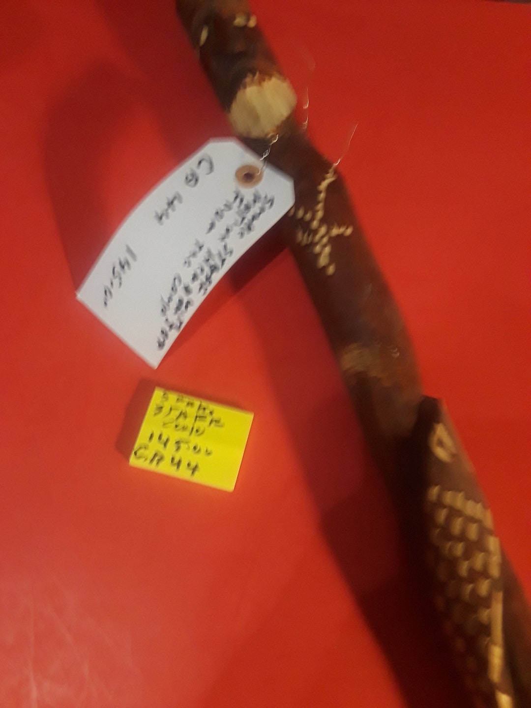 Snake Staff With Native Head on Top Snake Going Around Staff From Congo ...
