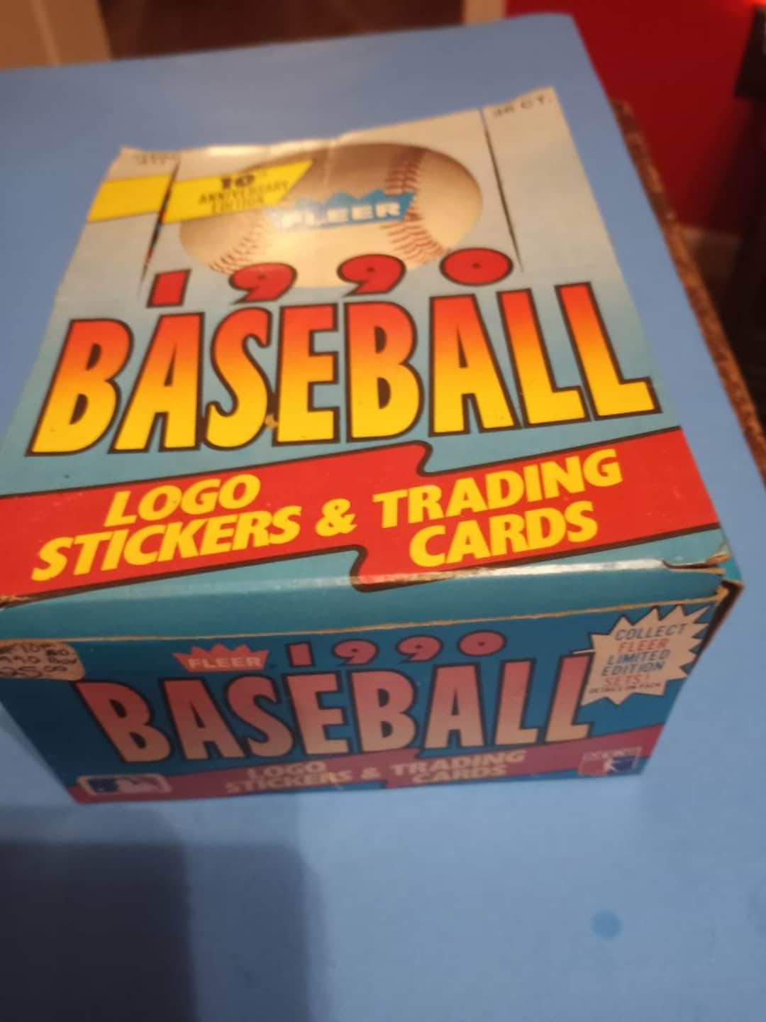 Fleer 1990 Baseball Cards Complete Box - Etsy