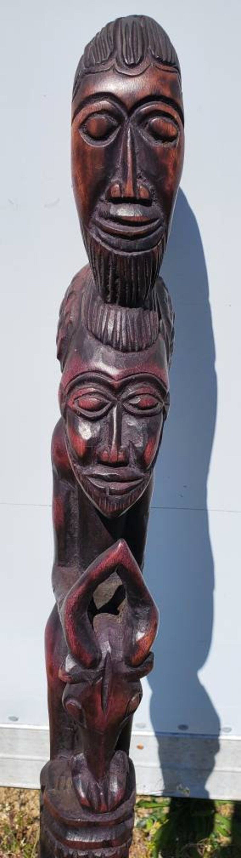 Lizard Cow Native Walking Stick Hand Carved From the Congo | Etsy