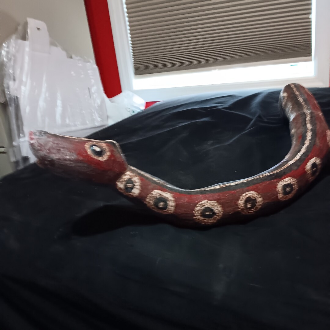 Snake Ritual Staff From Molly West Africa Hand Carved by the Bambara ...