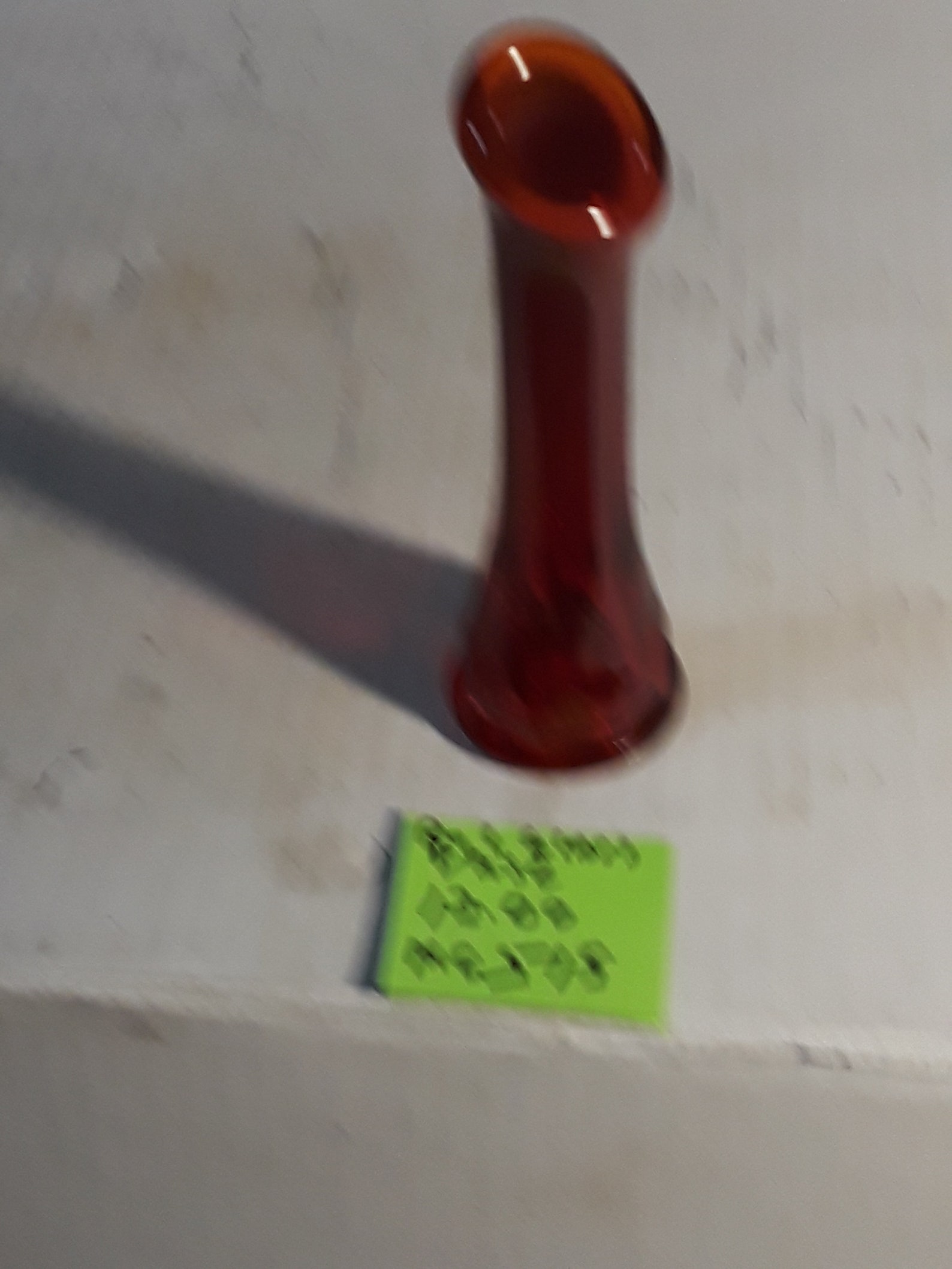 Red Glass Vase - Etsy